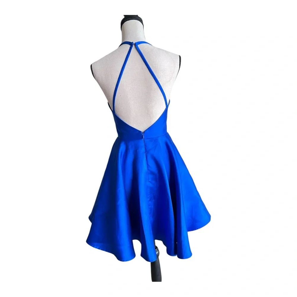 Alyce Paris | Dresses | Alyce 373 Paris Blue Sleeveless Babydoll Dress ...